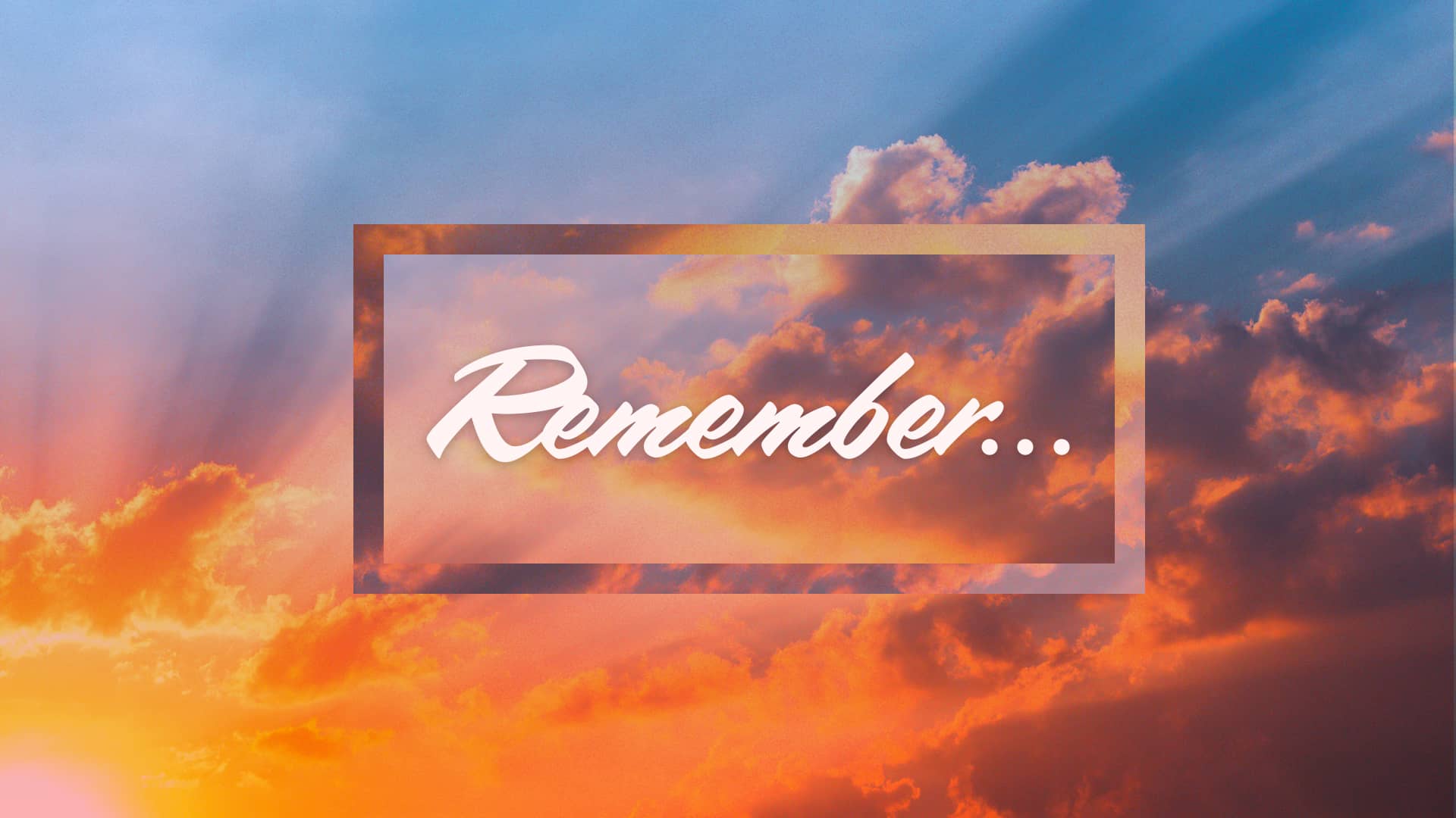 Remember... - Pillar Church of Okinawa